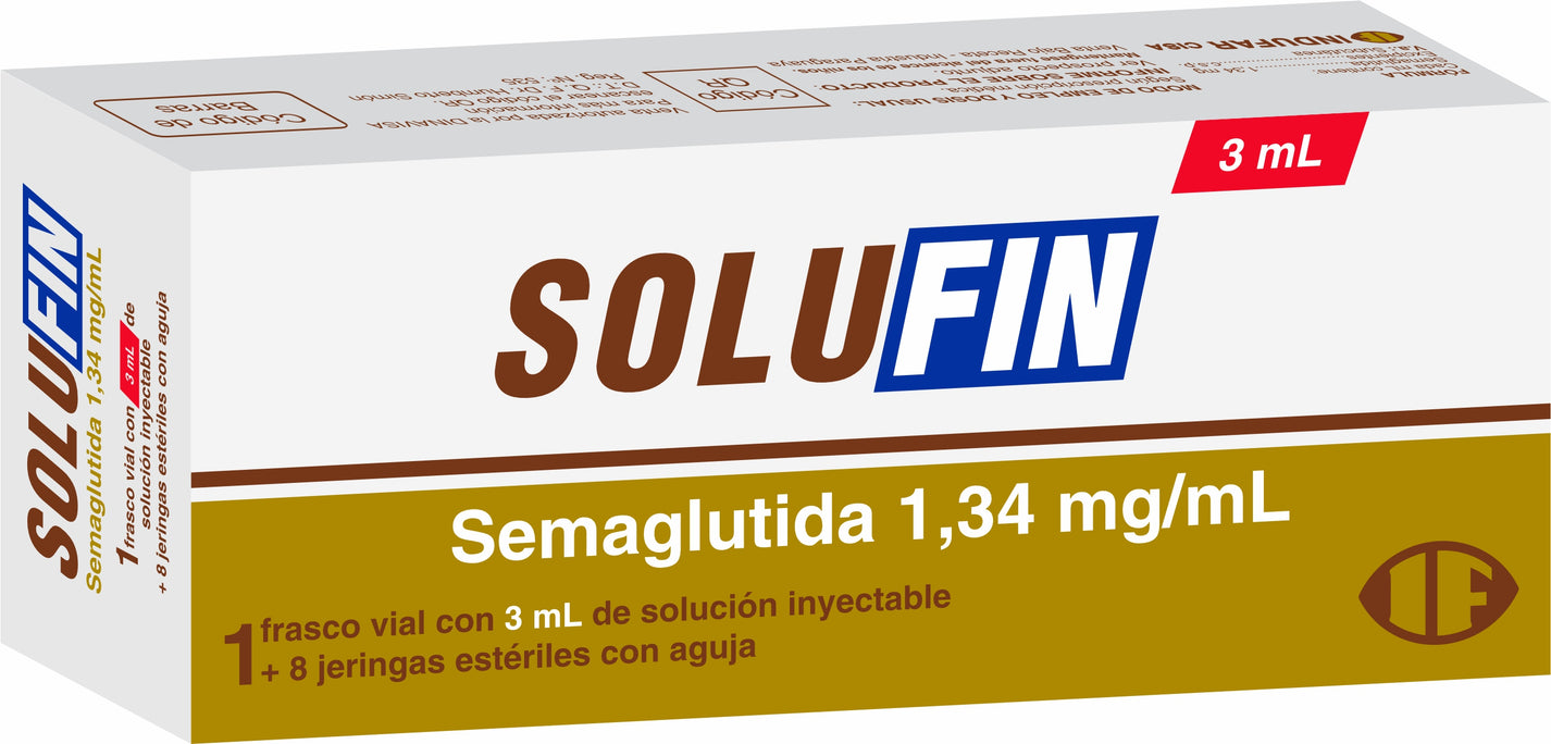 Solufin Semaglutida 1,34 mg/ml - Cont. 1 Solucion Inyectable 3 ml+8 Je – Mi tienda